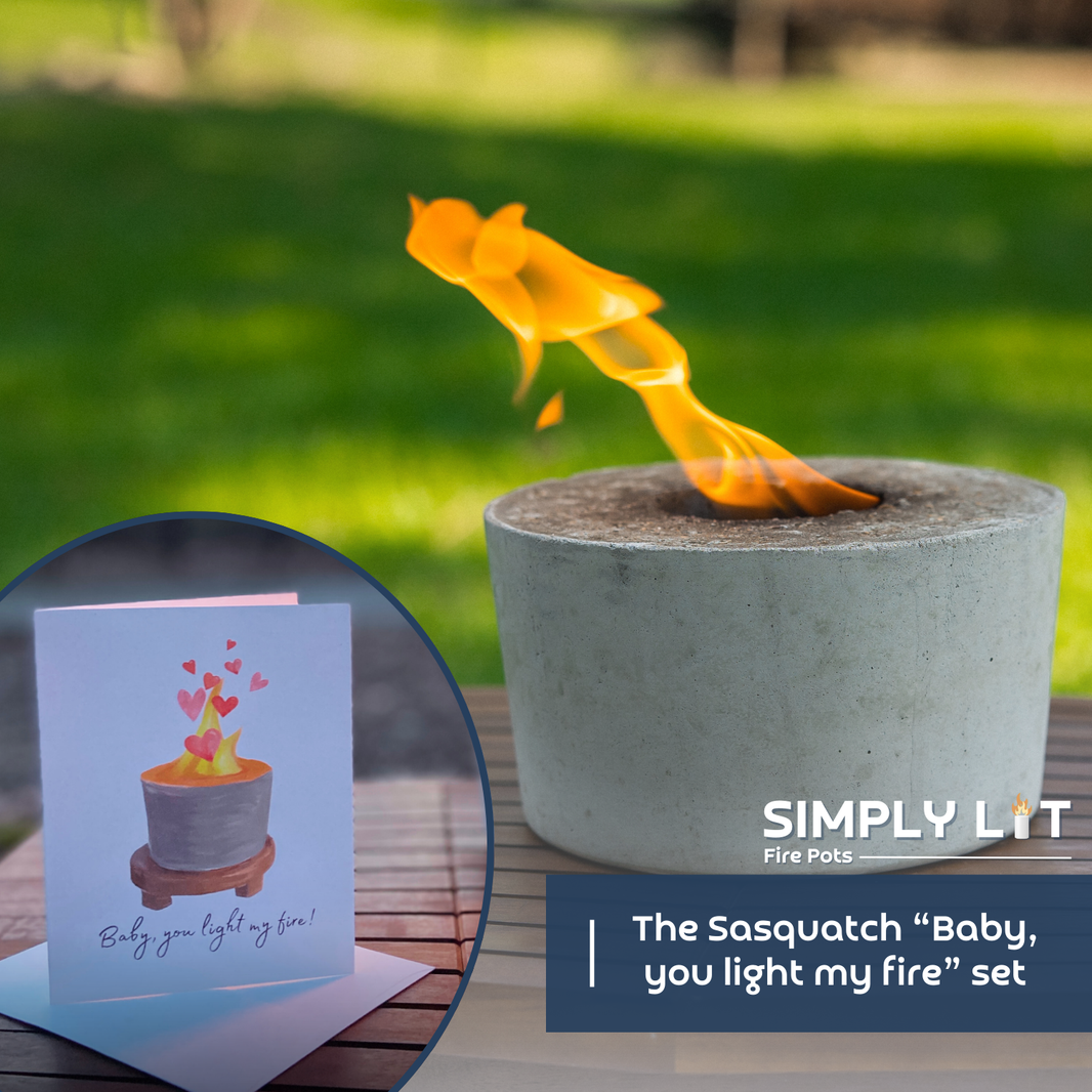 Simply Lit Fire Pots